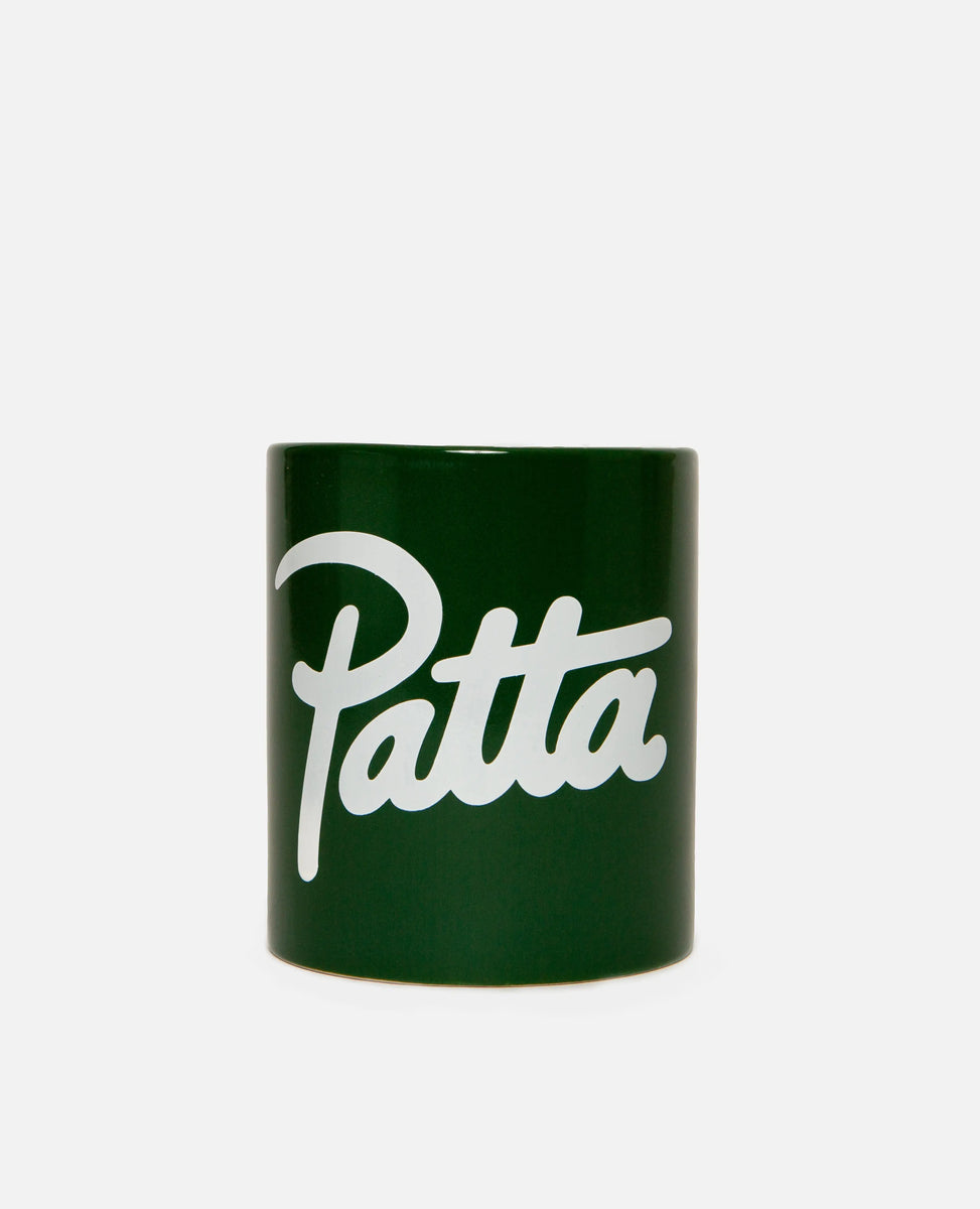 Patta Script Logo Mug (Dark Green/White)